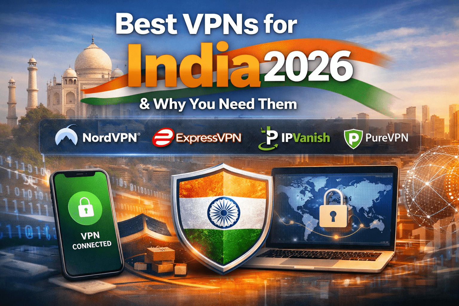 Best VPNs for India 2026 – Tested on Indian Networks